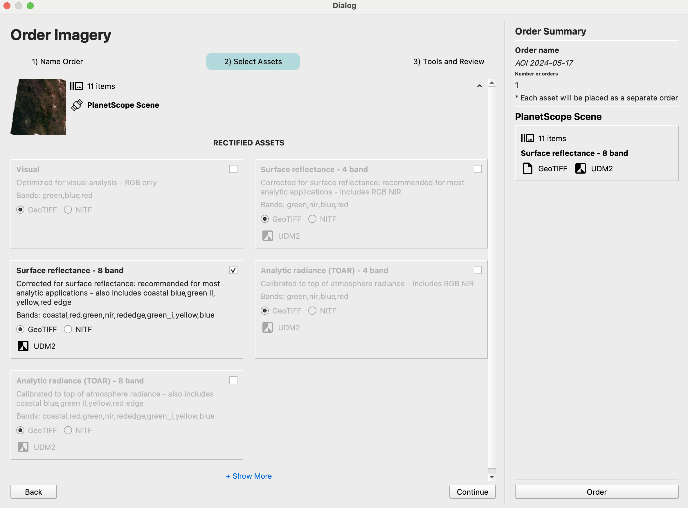 Ordering PlanetScope Scenes in QGIS – Welcome to Planet Support